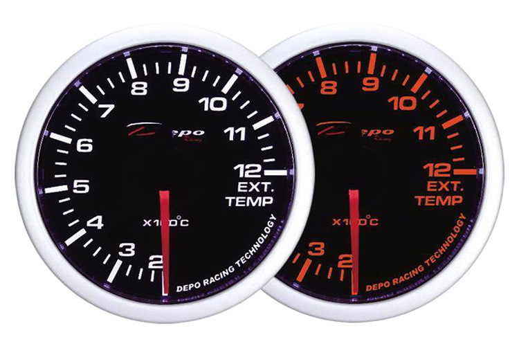 Depo Gauge WA 60mm - Exhaust Temperature | Gauges \ Gauges \ Depo ...