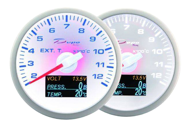 Depo Gauge WBL 4in1 60mm - Exhaust Temp, Volt, Oil Press, Temp | Gauges ...