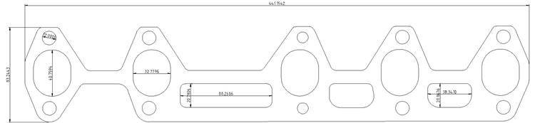 Exhaust flange VW Transporter T5, Touareg 2.5 TDI | Exhaust System ...