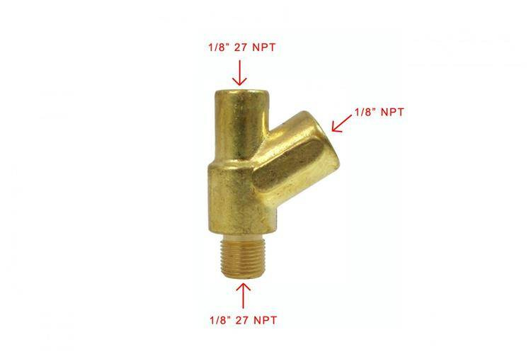 Oil pressure temperature sensor adapter Depo Y 1/8-27NPT | Gauges ...