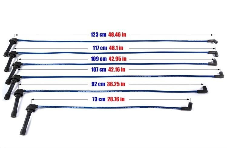 PowerTEC Ignition Leads CHRYSLER 300C 300M SEBRING VISION V6 93-10 RED ...