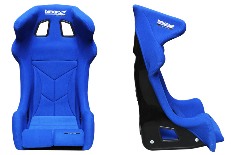 Racing Seat Bimarco Matrix Velvet Blue HANS FIA | Seats and belts ...