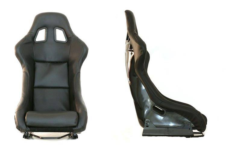 Racing seat EVO PVC Carbon Black | Seats and belts \ Racing Seats ...
