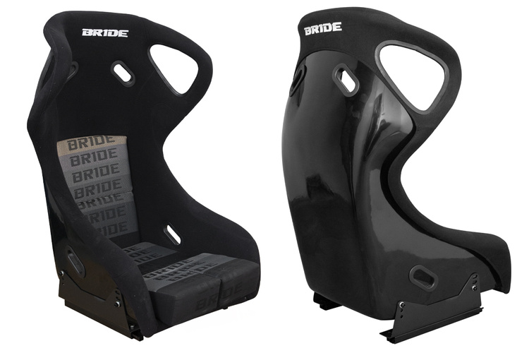 Racing seat GARDIS III Bride Velvet Black Grey | Seats and belts ...