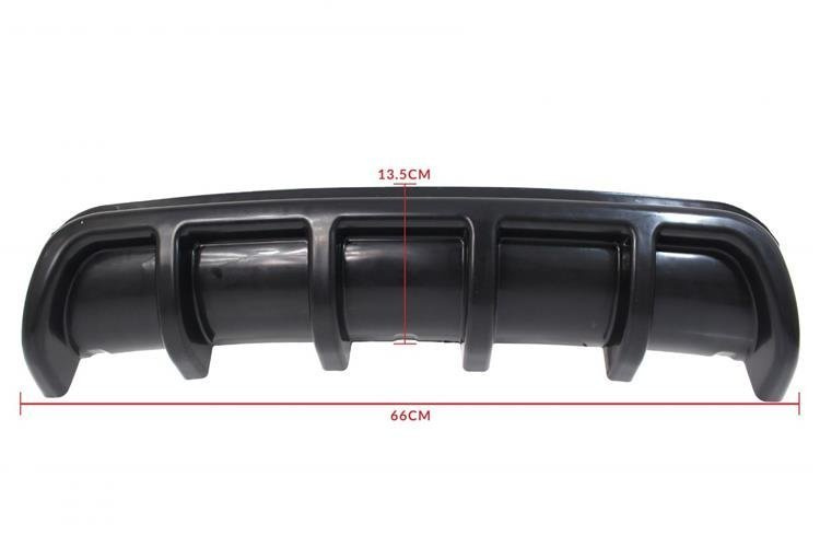 Universal Car Rear Bumper Diffuser Black | Bodykits \ Universal ...